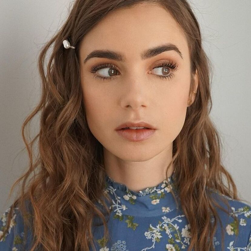 Lily Collins Cabello Largo Amamos El Flequillo De Lily Collins: Largo