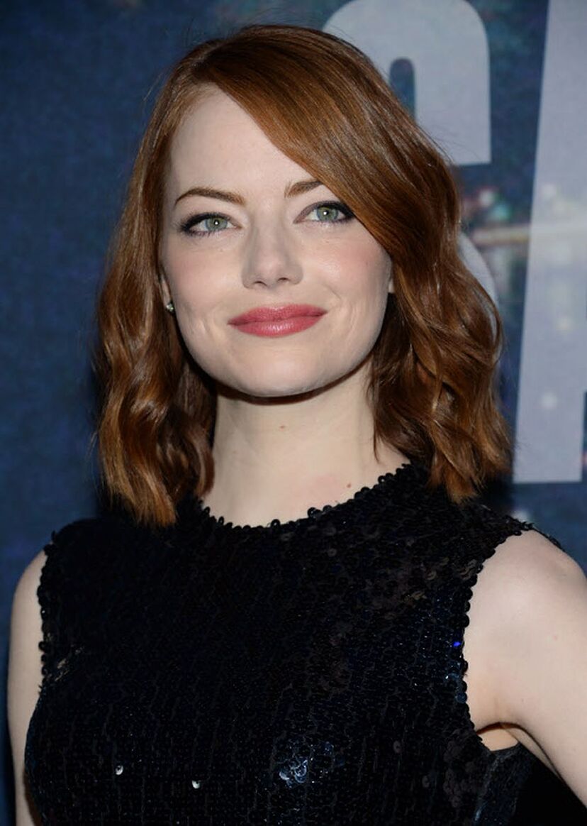 Emma Stone Color De Pelo Oscuro Emma Stone Estrena Un Pelo Negro